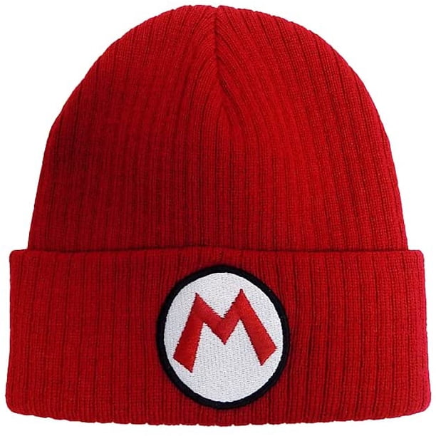 Super Mario Brothers Mario Red Logo Beanie Hat Toque - Walmart.ca