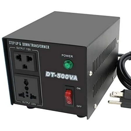 Yinleader DT-500VA 500w Voltage Transformer(220V to 110V, 110V to 220V) 500 Watt Step Up/Down ...