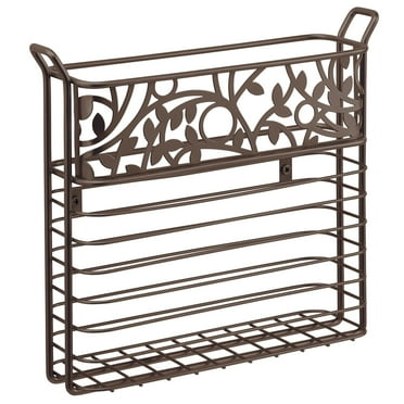 InterDesign Classico Wall-Mount Magazine Holder Rack, Chrome - Walmart.com