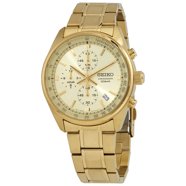Seiko Essentials Quartz Light Champagne Dial Men's Watch SWR064 - Walmart.com
