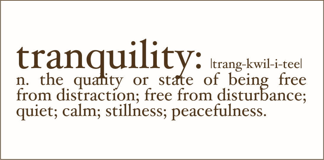 Tranquility Definition Vinyl Decal - Medium - Brown - Walmart.com