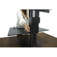Victor Technology DC350 High Rise Dual Monitor Sit-Stand Desk Converter ...
