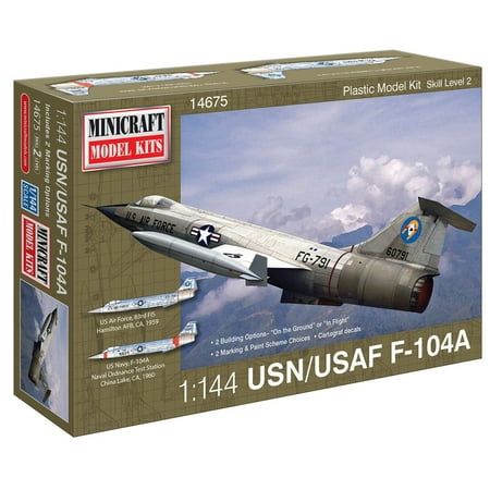 USN/USAF F-104A (14675) 1:144 Scale Airplane Plastic Model Kit ...