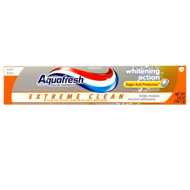 Aquafresh Extreme Clean Whitening Action, Cavity Protection Foaming ...