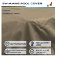 13' Winter Round Pool Safety Cover with Wire Cable Along Edges Winch ...