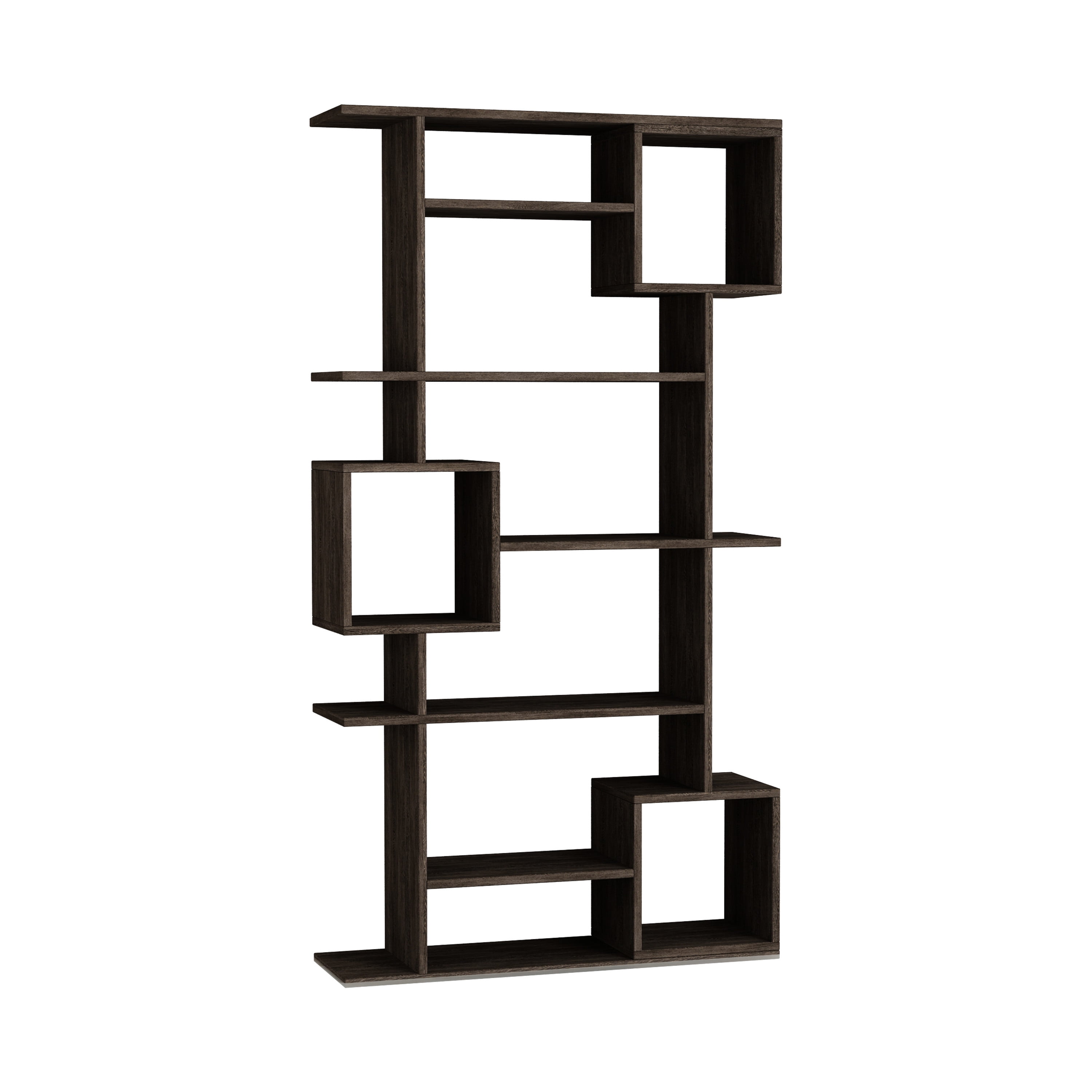 Ada Home Decor Furniture Multiple Tier Open Shelf Dark Brown Barrett ...