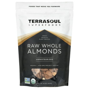 Terrasoul Superfoods Raw Unpasteurized Organic Almonds (Sproutable), 2 ...