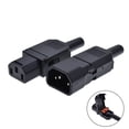 3Pin Terminals Quick Connectors 10A 250V IEC320 C13 Female Inlines ...