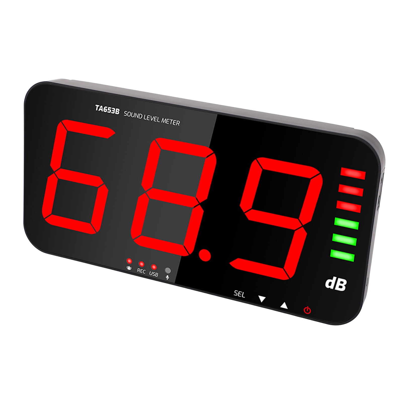 Decibel Meter Recorder, Large Screen High Sensitivity 30~130dB Fast ...