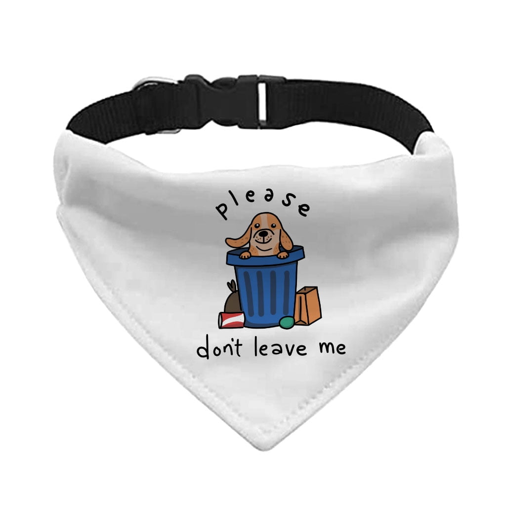 Cartoon Dog Pet Bandana Collar - Dog Print Scarf Collar - Animal Print ...