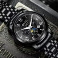 Men's Quartz Watch Automatic Watch Men's Tungsten Black Waterproof ...