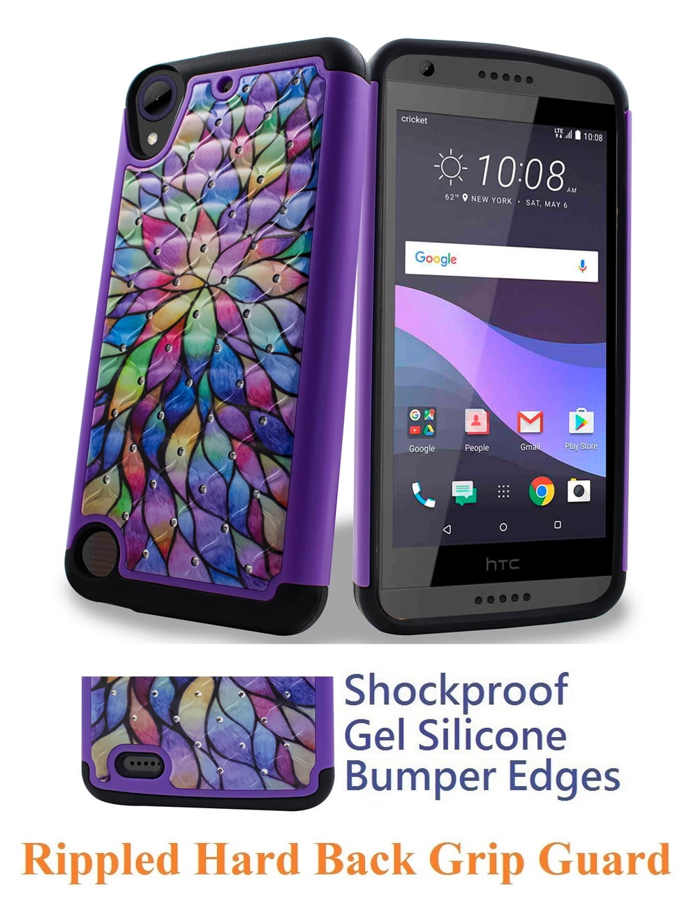 for 5" HTC Desire 550 Desire 555 Case Phone Case Shock Proof Edges ...