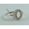 AFGEMSNJEWELLERY 925 Sterling Silver Oval Semi-Mount Ring 7x5 MM, Prong ...