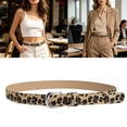 Black Punk Rock Women's Grommet Belt For Jeans Adjustable Waistband ...