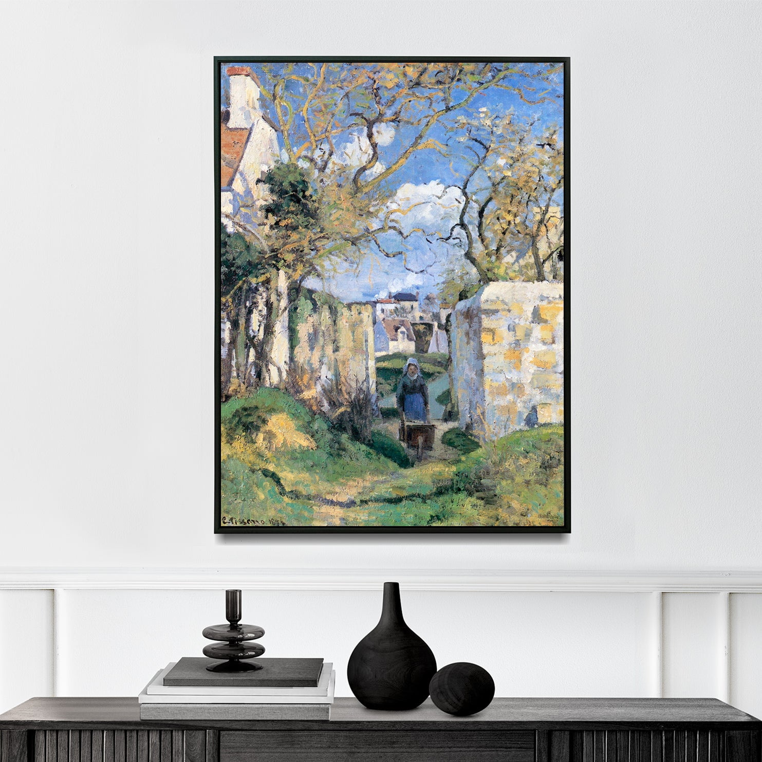 Landscape From Pontoise - 1874 | Camille Pissarro | Premium Fine Art Print | 19th Century French ...