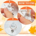 Alloy Maple Leaf Wine Glass Charms with Glass Beads and Brass Wine ...