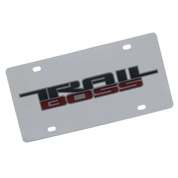 Chevy Trail Boss Logo License Plate (Chrome) - Walmart.com - Walmart.com