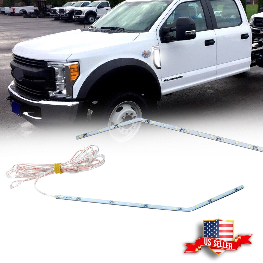 GTINTHEBOX 18-LED White Background Side Fender Emblem Logo Lighting Kit ...