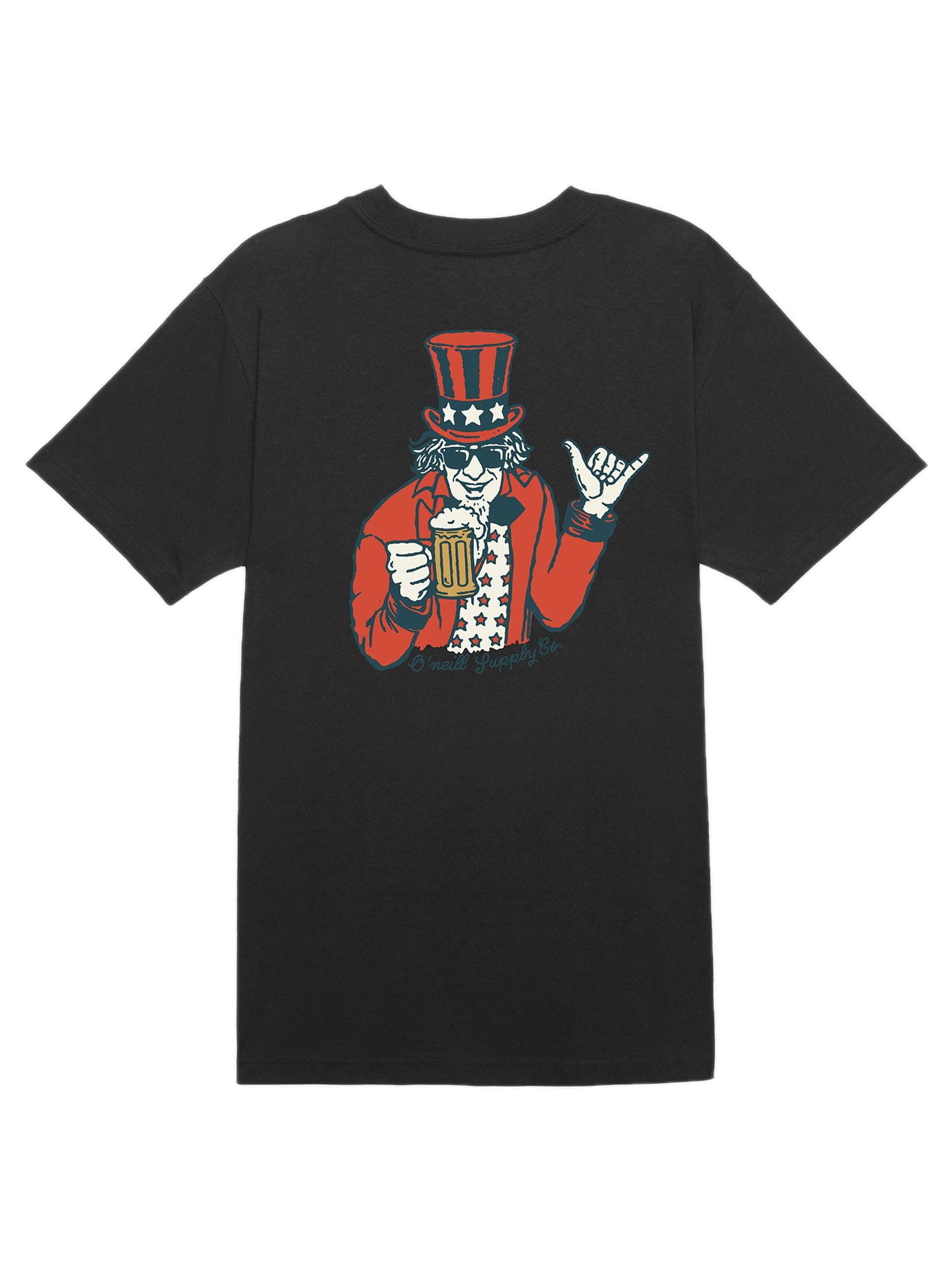 O'Neill Mens Uncle Sam Standard fit tee shirt Uncle Sam Black M ...