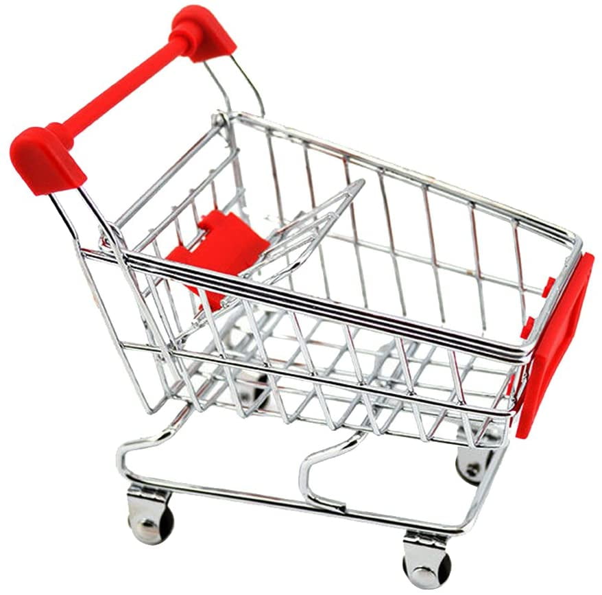 Miniature Shopping Cart Supermarket Handcart Shopping Utility Cart ...