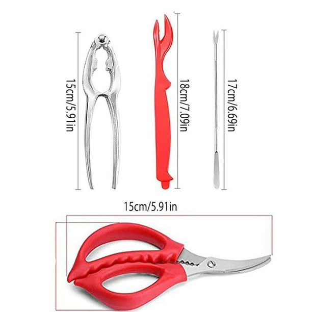 relayinert 8PCS Seafood Tools Crab Sheller Forks Set Opener Shellfish ...