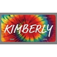 Kimberly Name Tie Dye Style License Plate Tag Vanity Novelty Metal | UV ...