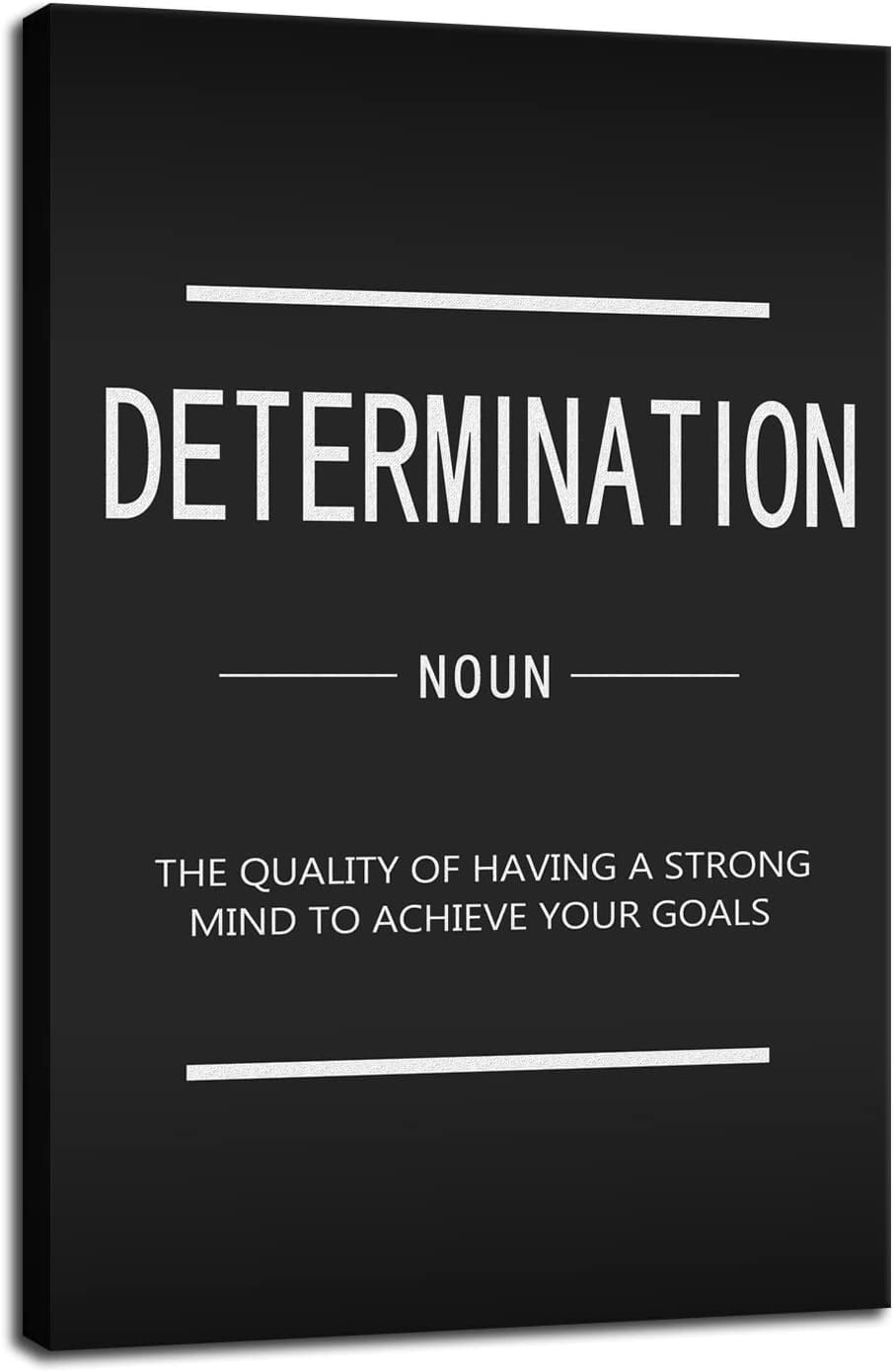 Determination Noun Inspirational Wall Art Motivational Entrepreneur ...