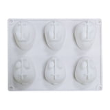 YIMWNYI 6 Cavity Silicone Cake Mould Baking Tray, Non-Stick Flexible ...