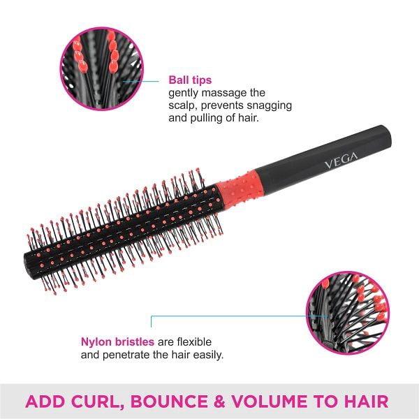 Vega Basic Collection Hair Brush - Round R2-RBB 1 Pcs by Vega Product ...