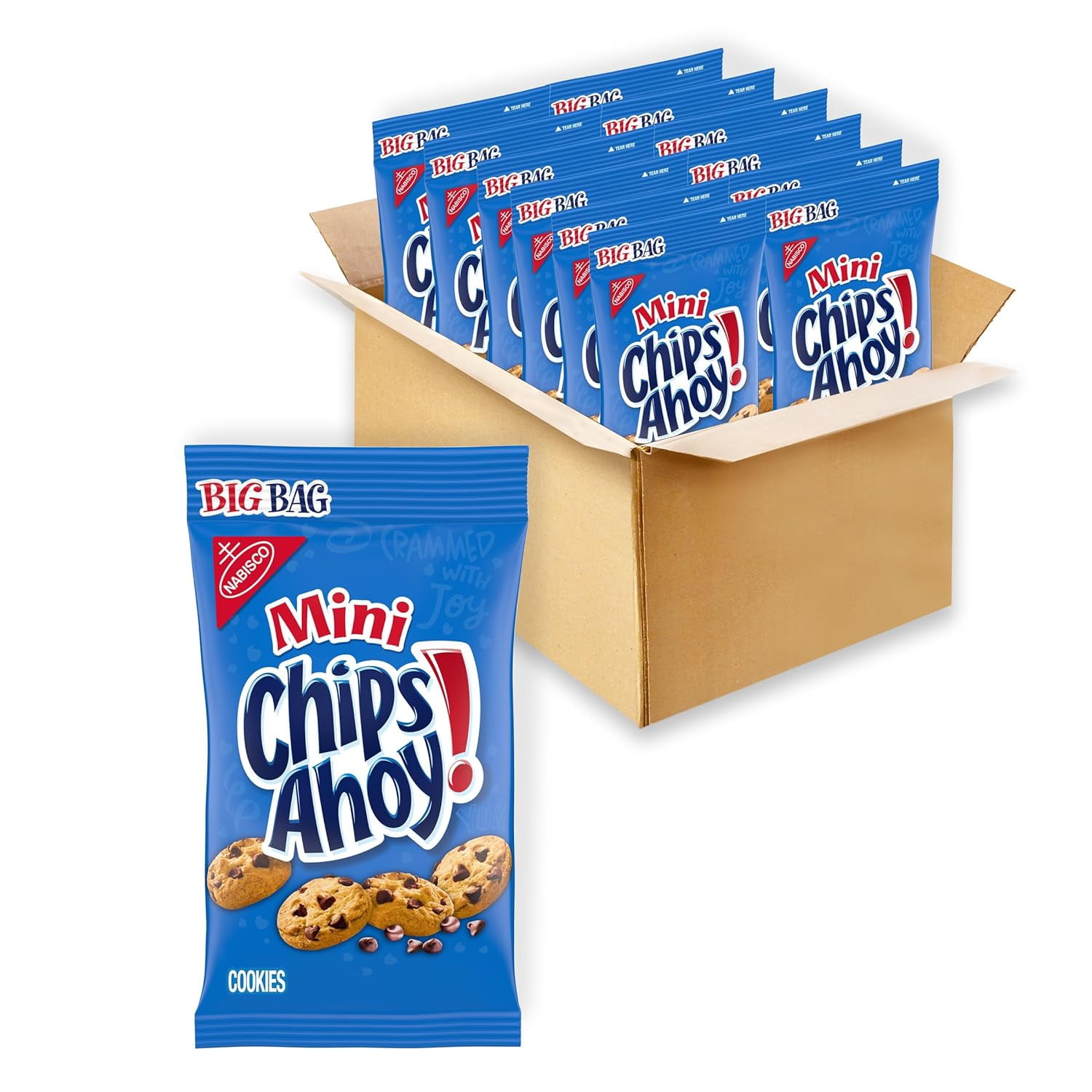 Original Chocolate Chip Cookies, 20 Snack Packs (2 Cookies Per Pack ...