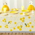 3 Pack Bumble Bee Themed Tablecloth for Baby Shower, Honey Bee Party ...