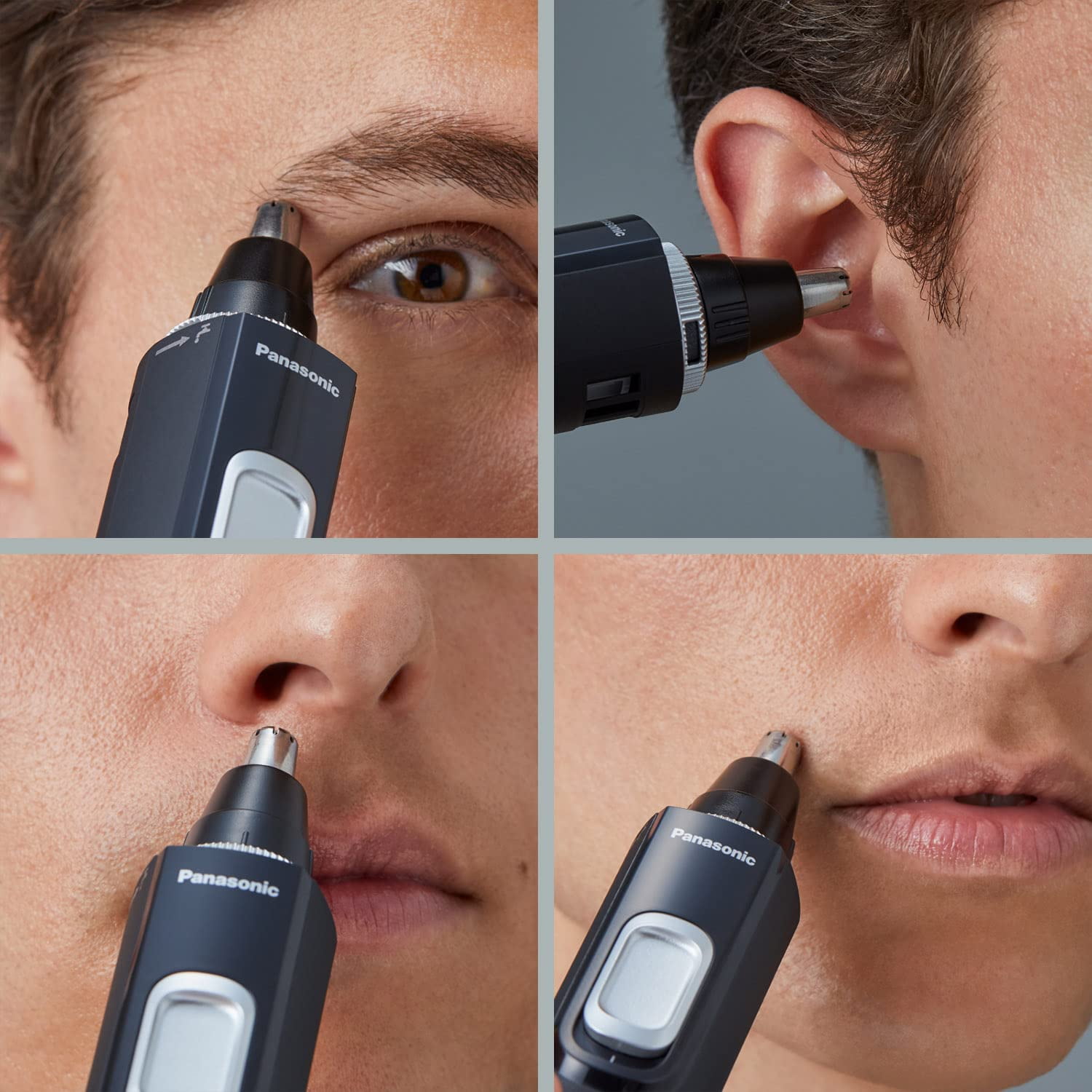 Nose hair trimmer with vacuum store