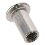 10Pcs Furniture Carbon Steel Nickel-Plated Post Sleeve Nut Reversed ...