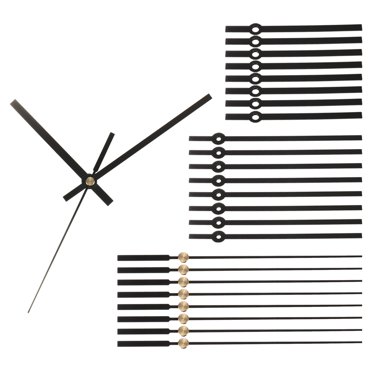 Uxcell Clock Hands Kit, 3 Set Wooden Clock Mechanism Movement Wall ...