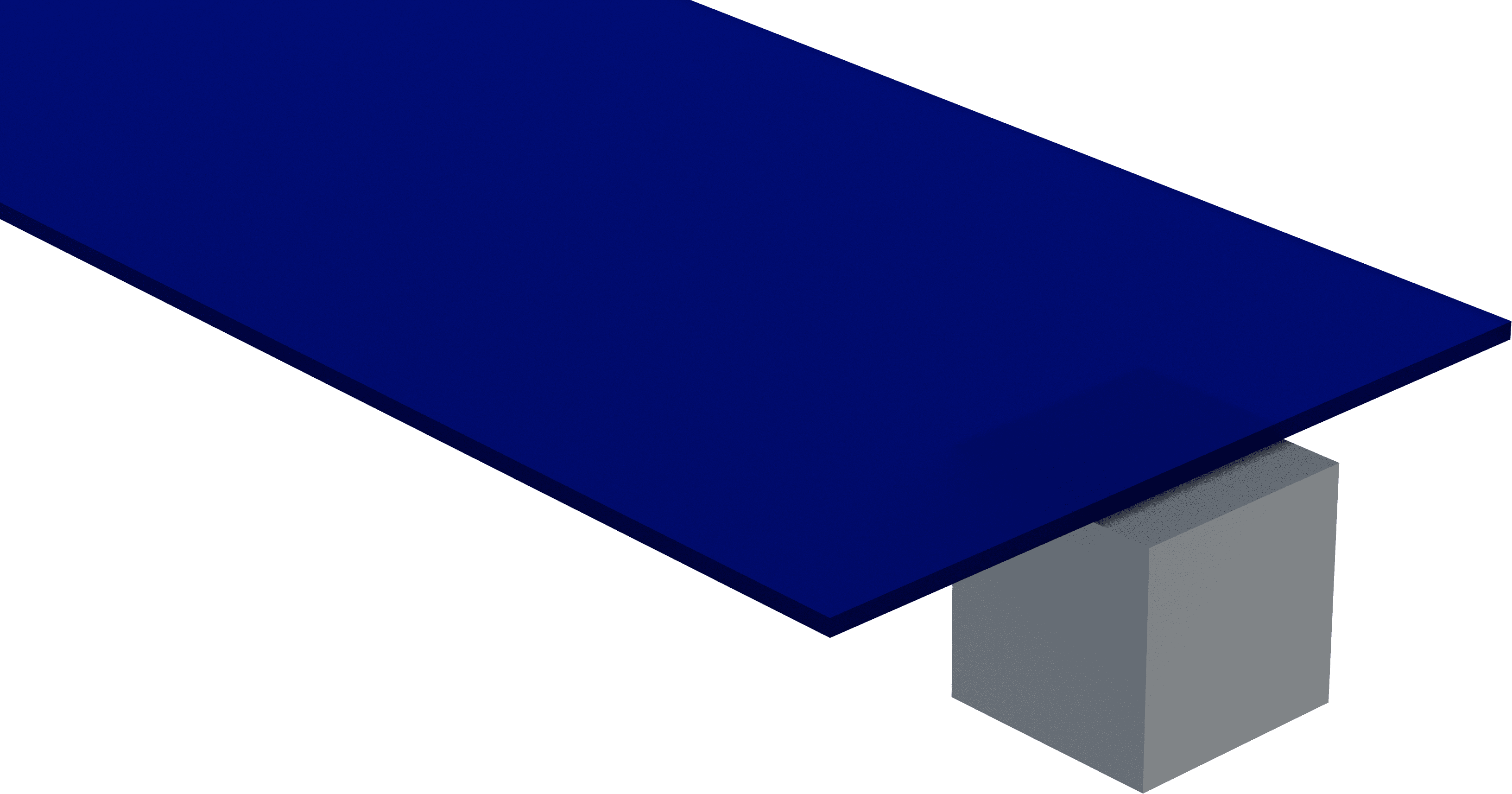 2050 Blue, Translucent, Acrylic Sheet, 4.5MM (3/16") Thick, 12" W x 12 ...