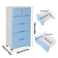 DIY Modular Drawer Storage Cabinet - 6-Drawer Rolling Organizer with ...