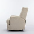 Wingback Swivel Glider Recliner, Push Back Recliner Chair with ...
