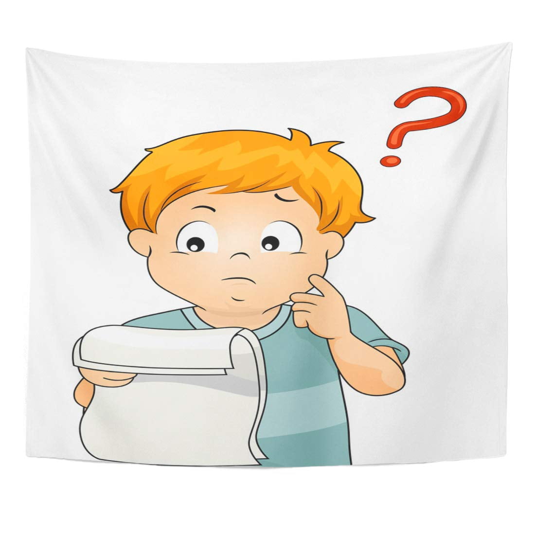 Thinking Children Cartoon