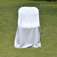Leading Linens 20 pc White Polyester Folding Chair Covers - Premium ...