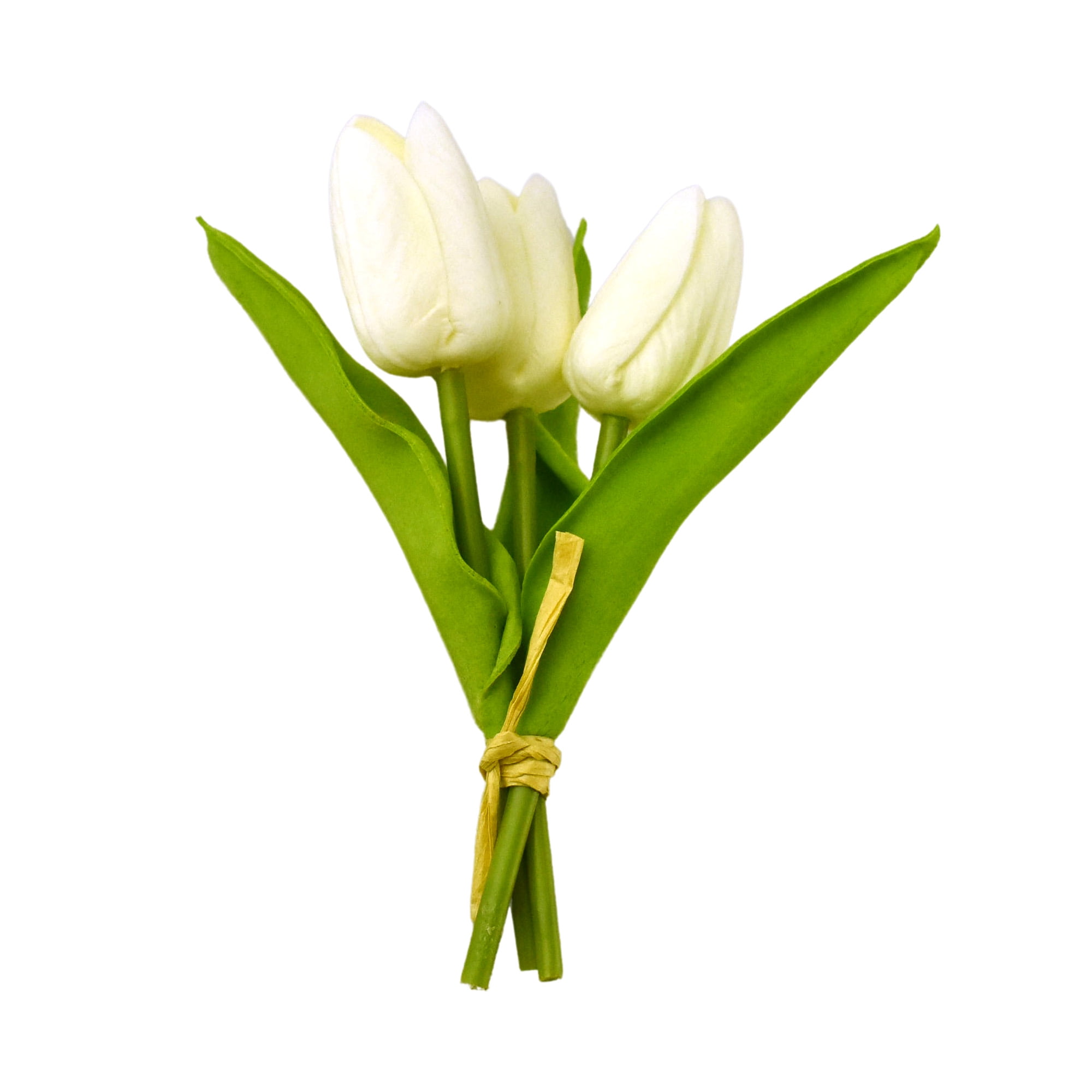 Homeford Artificial Mini Tulip Cluster, 5-1/2-inch, 3-count, Cream ...