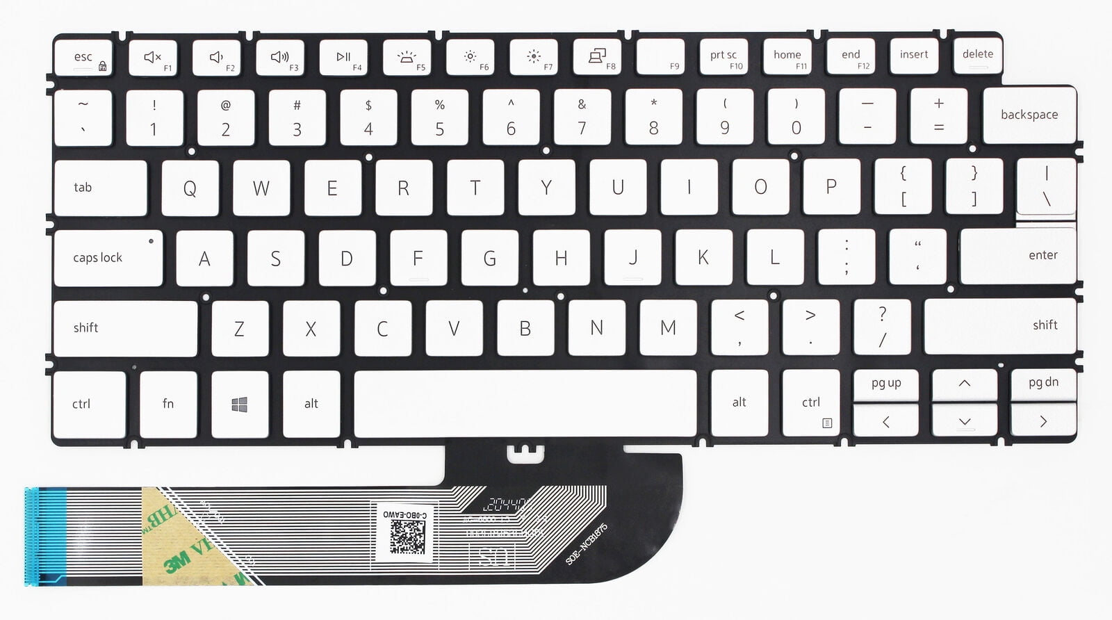 New US Silver English Backlit Laptop Keyboard (Without palmrest) for ...