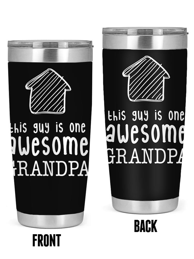 One Awesome Grandpa Pattern Tumbler -Smartprints Designs, 20 oz ...