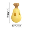 Dog Tumbler Dispensing Toy Slow Feeder Interactive Puzzle Teething Chew ...