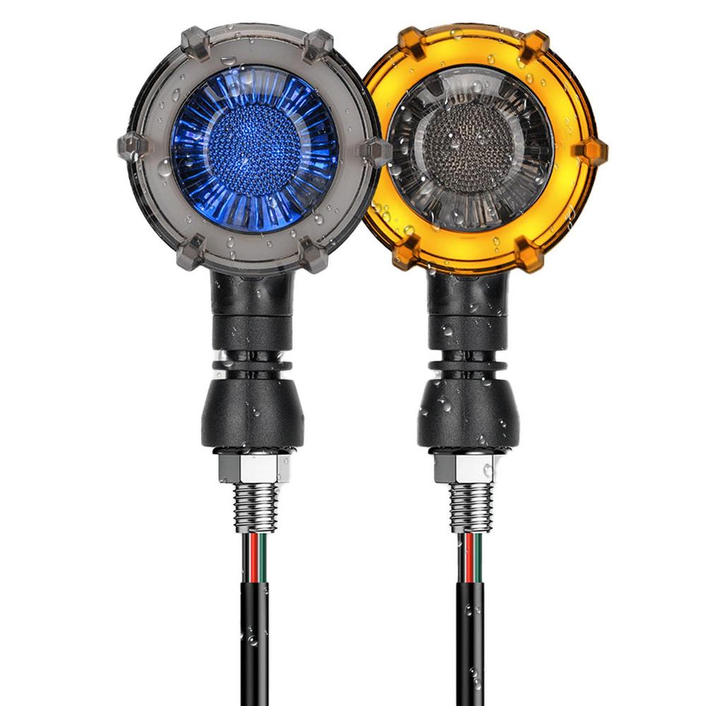 Tohuu Motorcycle Turn Signals 1pair Front Rear Motorcycle Turn Signals ...