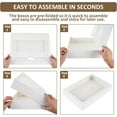 30pcs Cookie Boxes, 16x11x2.5 Inches Auto-Popup Bakery Boxes with ...