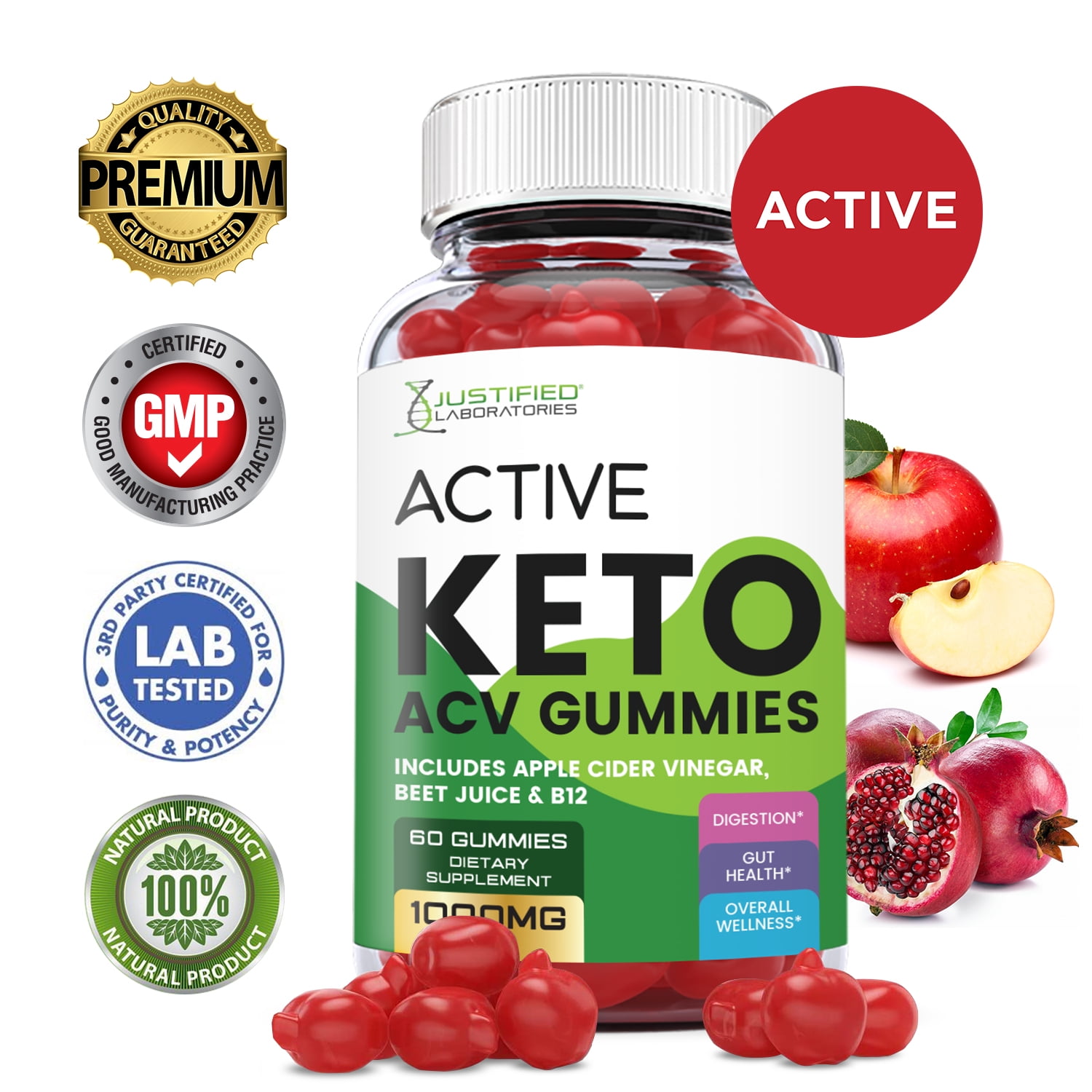 Active Keto ACV Gummies 1000MG Dietary Supplement 60 Gummys - Walmart.com