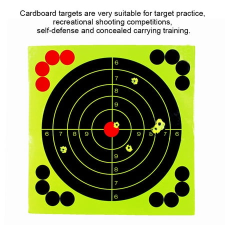 Shooting Target Paper Fluorescent Hunting Training Sticker Shooting ...