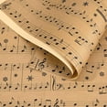 12 Sheet Christmas Vintage Wrapping Paper Retro Music Note Kraft Gift ...