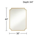 Noble Park Jacinda Rectangular Vanity Decorative Wall Mirror Modern ...