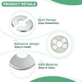 2-Pack Wall Split Flange, for 1 Inch/25mm OD Pipe ABS Escutcheon Plate ...